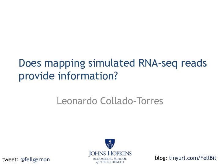 Does Mapping Simulated RNA seq Reads Provide Information L Collado 